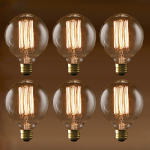 Edison Bulb - Spiral Type - 6-Pack