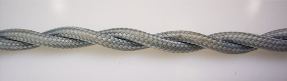 Gray Cotton Cloth-Covered Twisted Electrical Wire - 18 Gauge - Bulk ...