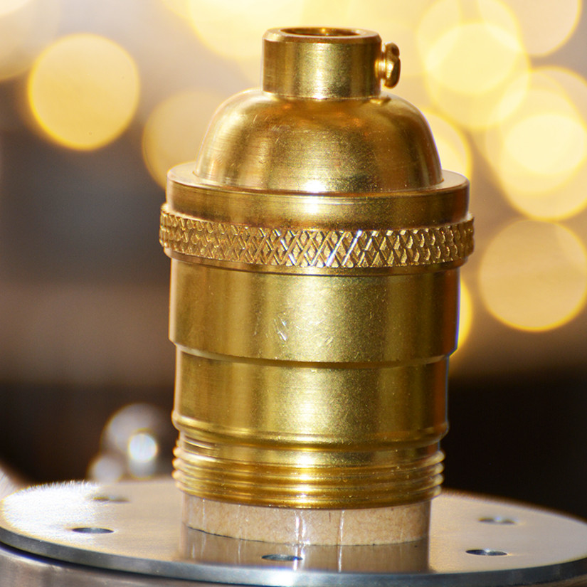 UNO Keyless Light Socket - Unfinished Brass