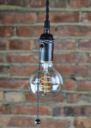 Pull Chain BLACK Lamp Socket