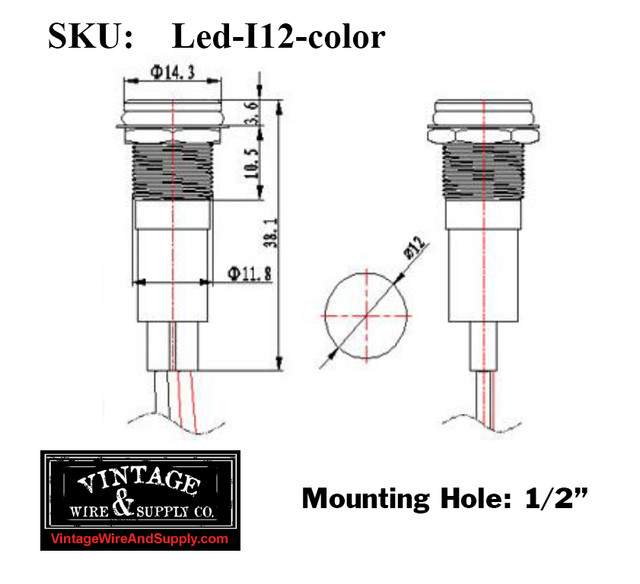 12mm LED Panel Light - White