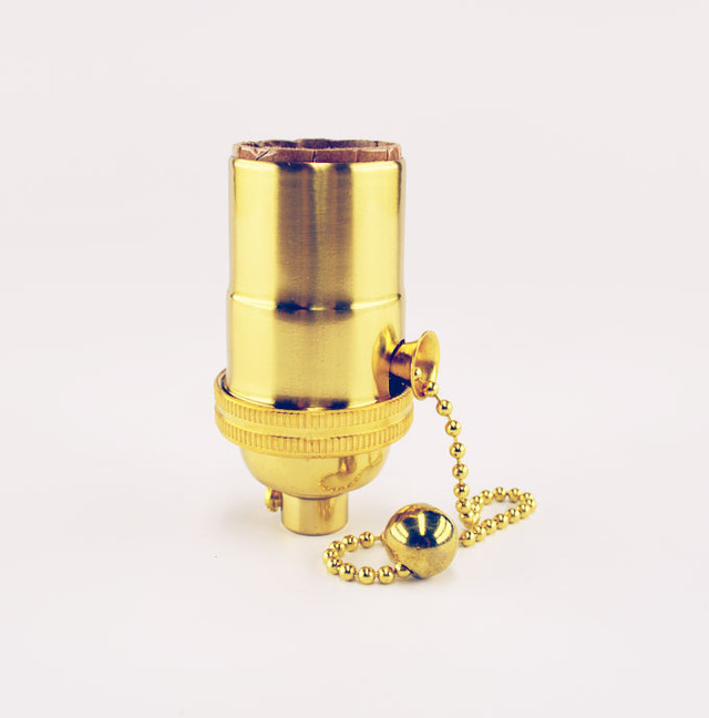 Pull Chain BLACK Lamp Socket