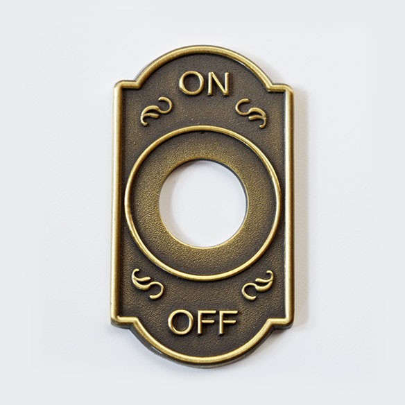 Toggle Switch Cover - Antique Brass