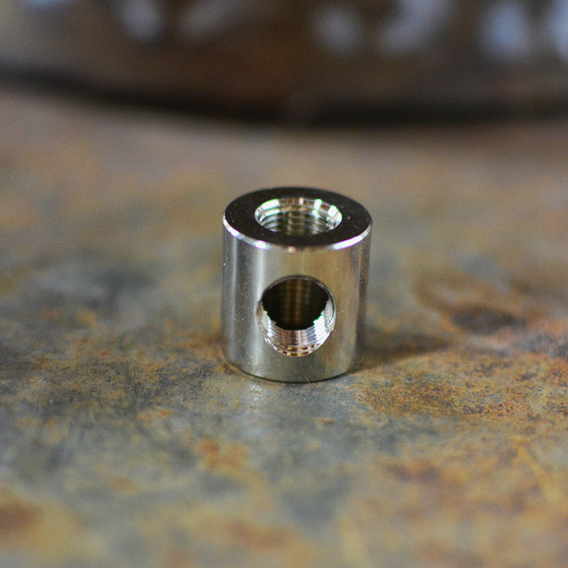 Decorative Brass Coupling - Polished Nickel