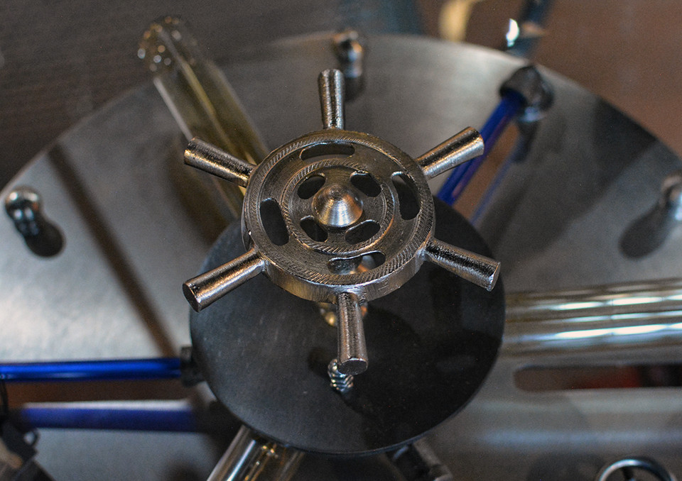 Steampunk Handle - Antique Nickel