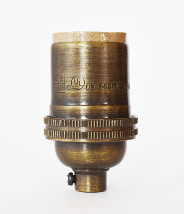 Antique Bronze Lamp Socket
