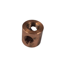 4-Way Coupling - Polished Copper