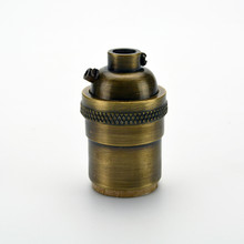 Grounded Keyless Socket - Antique Brass