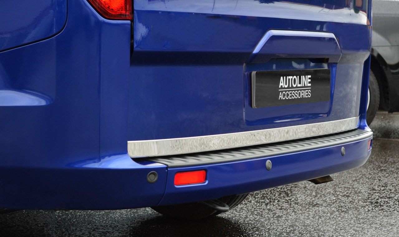 Chrome Rear Door Tailgate Trim Strip Cover To Fit Ford Transit Custom ...