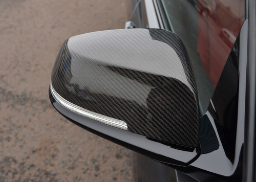 Carbon Fibre Wing Mirror Trim Set Covers To Fit BMW 3 Series (2012 ...
