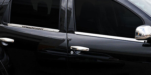 Chrome Side Door Window Sill Trim Set Covers To Fit Dacia Duster (2010 ...