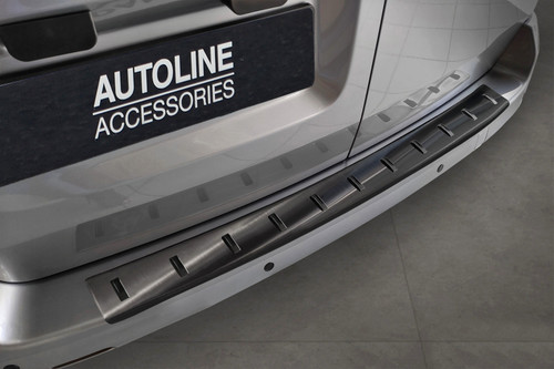 Black Reinforced Rear Bumper Protector Guard To Fit Fiat Scudo (2022 ...