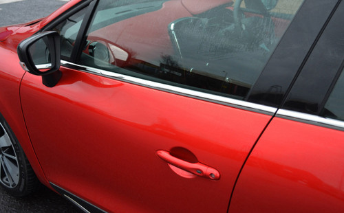 Chrome Side Door Window Sill Trim Set Covers To Fit Renault Clio IV ...