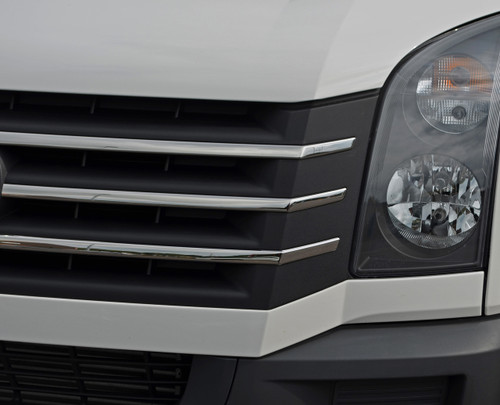 Chrome Front Grille Accent Trim Set Covers To Fit Volkswagen Crafter ...