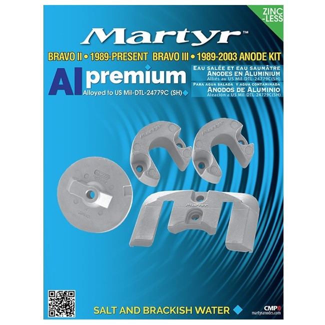 Mercury Bravo 2 and 3 Anode Kit