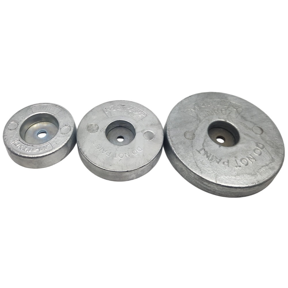 Heavy Duty Round Plate Zinc Rudder Anode - All Marine Spares Pty Ltd