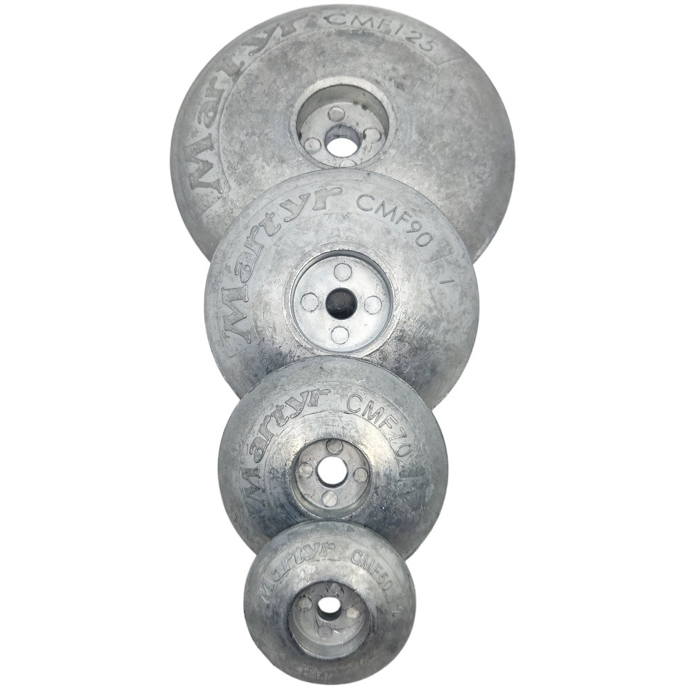 Aluminium Rudder Disc Anodes - All Marine Spares Pty Ltd