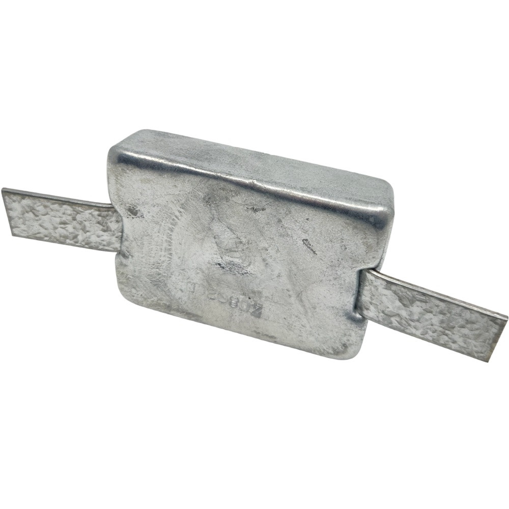 CDZ2-43-1S - Zinc Block Anode with Strap - All Marine Spares Pty Ltd