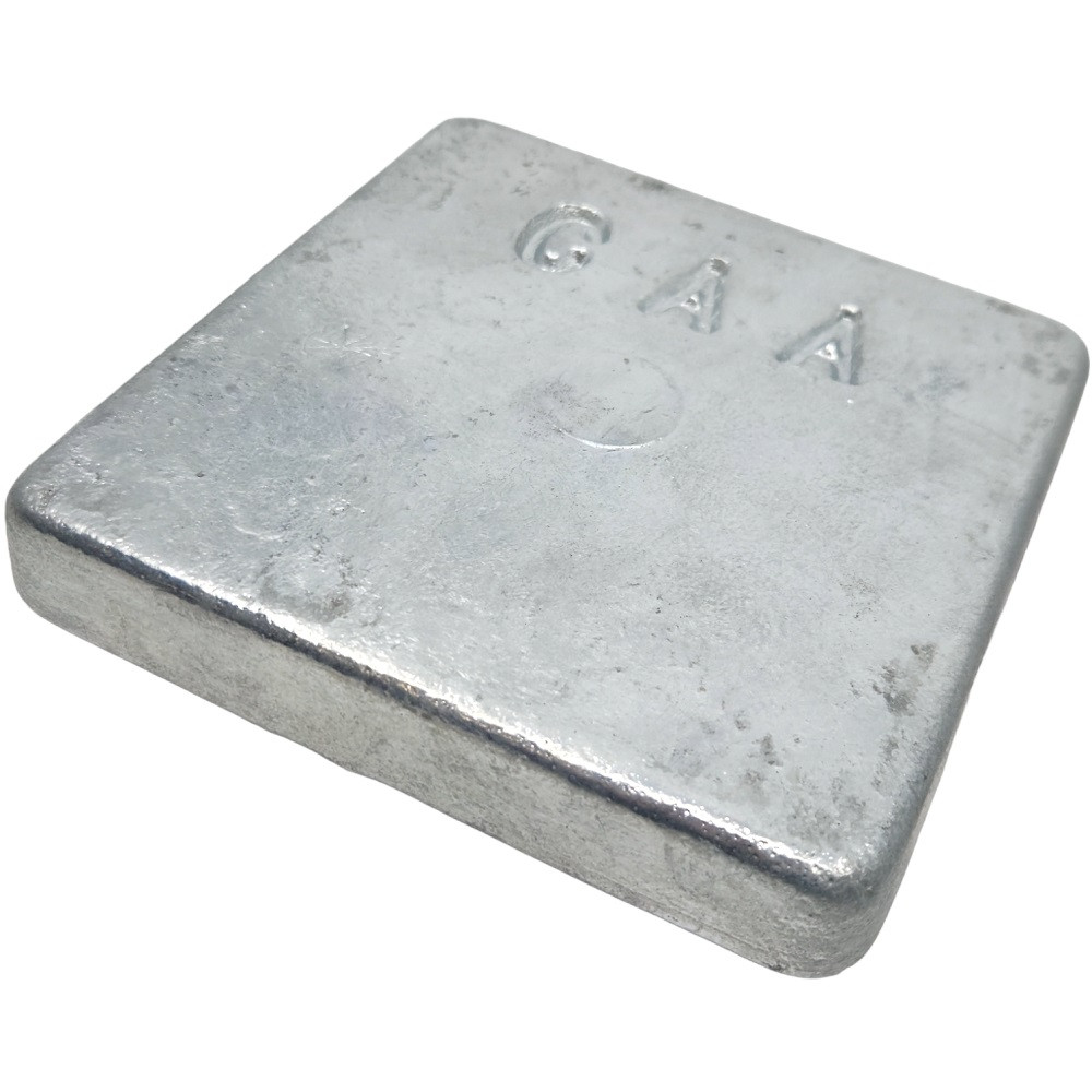 CDZ1-66-1 - Zinc Square Block Anode - All Marine Spares Pty Ltd