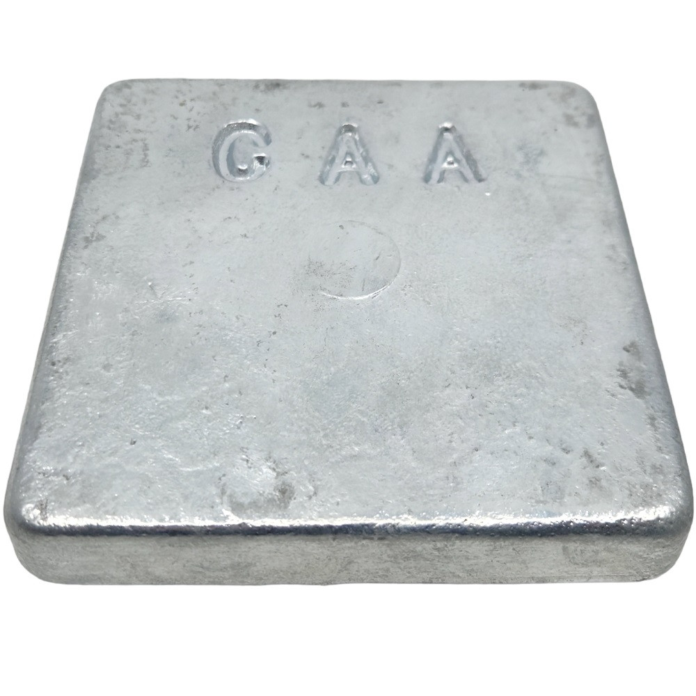CDZ1-66-1 - Zinc Square Block Anode - All Marine Spares Pty Ltd