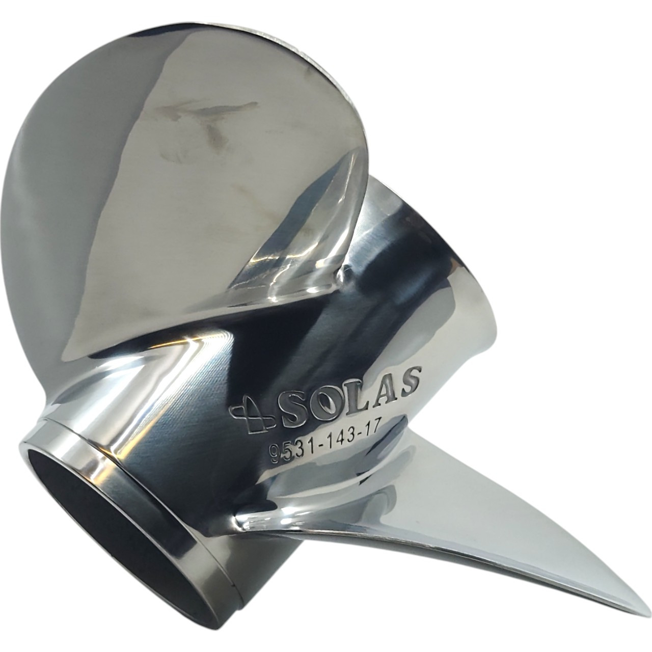 Johnson 90-300HP Rubex 3 NS 3 Stainless Steel RH Propeller (5 Pitch ...