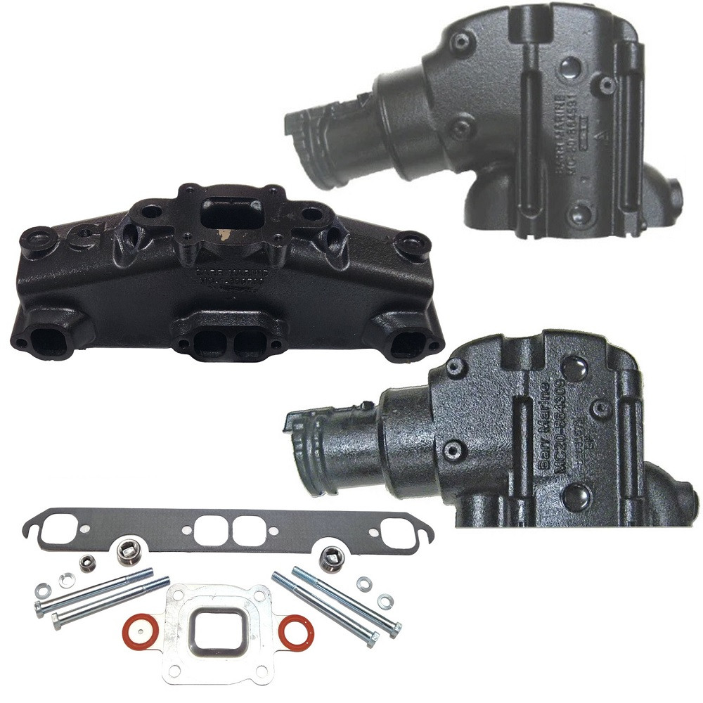 Mercruiser BARR V8 Dry Manifold And Riser Kits