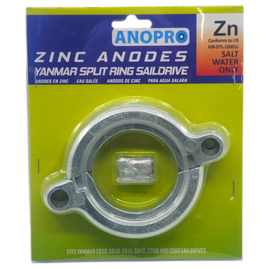 CM19644002660 - Yanmar Zinc Split Ring Anode Kit - All Marine Spares ...