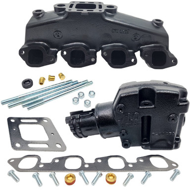 Mercruiser 7.4L & 8.2L Big Block V8 H2O Exhaust Manifold & Riser Kit