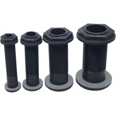 Skin Fittings - Long Domed Black