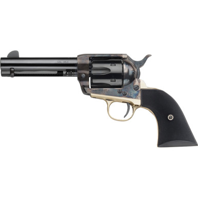 Pietta 1873 Gunfighter Revolver 45 LC 4.75 in. Checkered Black Grip ...