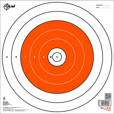 EzAim Bullseye Paper Targets 12x12 12 pk. - Freedom Outfitters