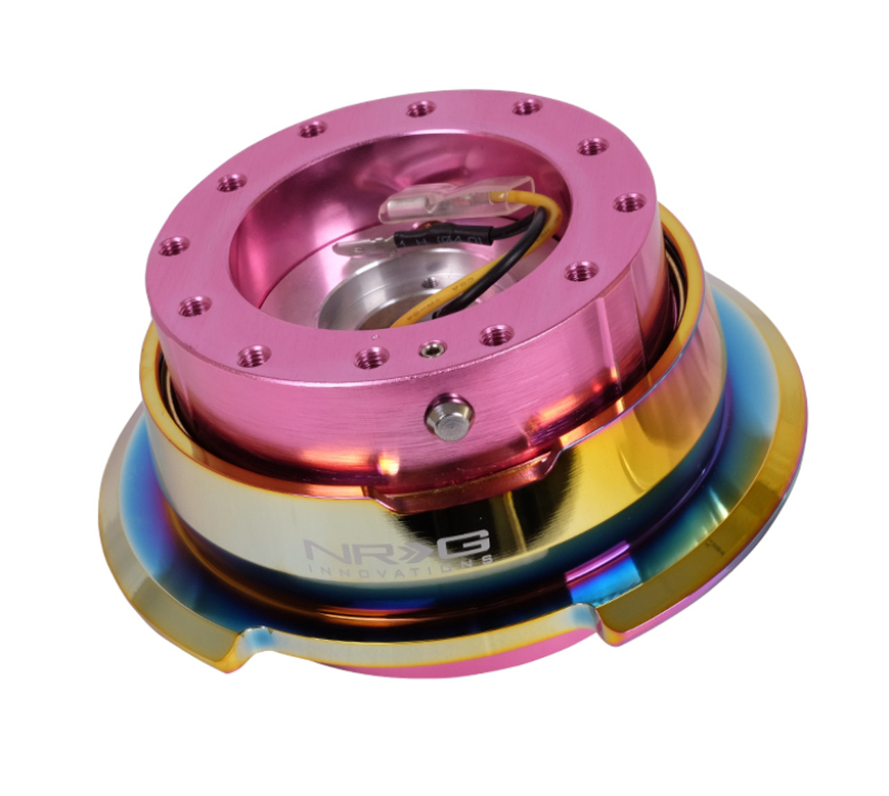 NRG Quick Release Gen 2.8 - Pink Body / Neochrome Ring - HARDmotion - Hyper Auto Racing Development