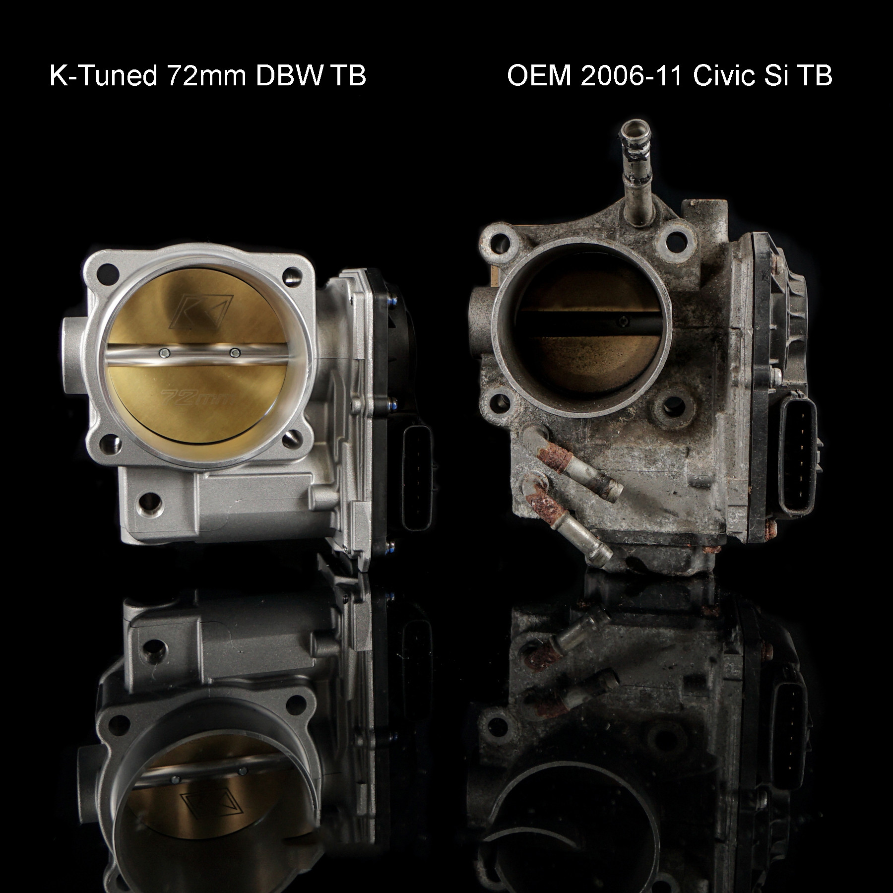 K-Tuned 72mm Drive By Wire Throttle Body for K-Series K20 K24 ...