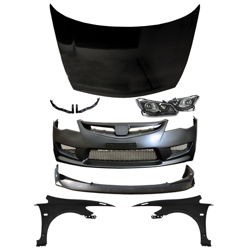 06-11 Honda Civic JDM Type-R Front End Conversion Sedan - HARDmotion ...