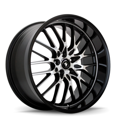Konig Lace 16x7 5x100/114.3 ET40 Black/Machine Spoke - HARDmotion ...