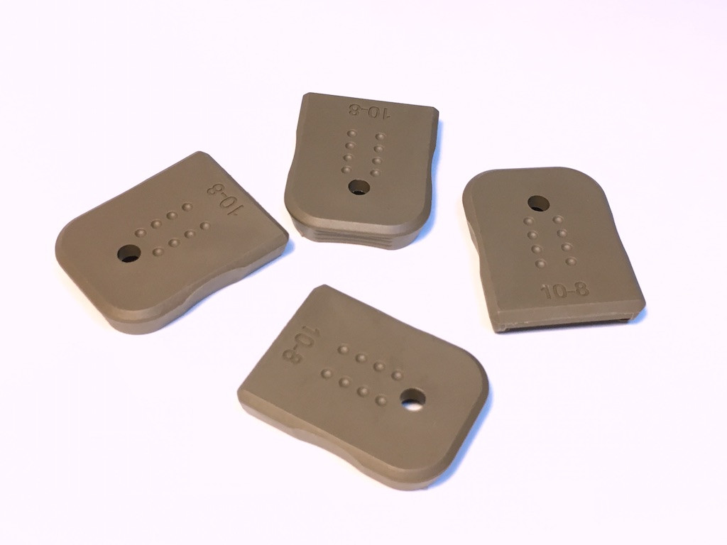 Glock Magazine Base Pad, Set of 4 - 10-8 Performance