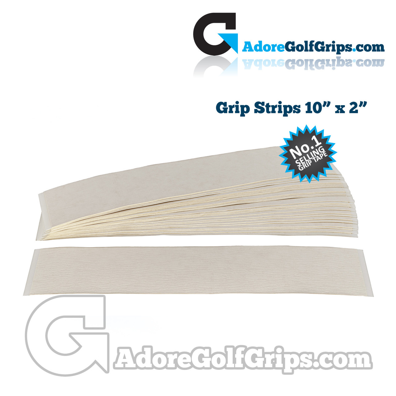 Premium Double Sided Pre-Cut Grip Tape Strips - AdoreGolfGrips.com
