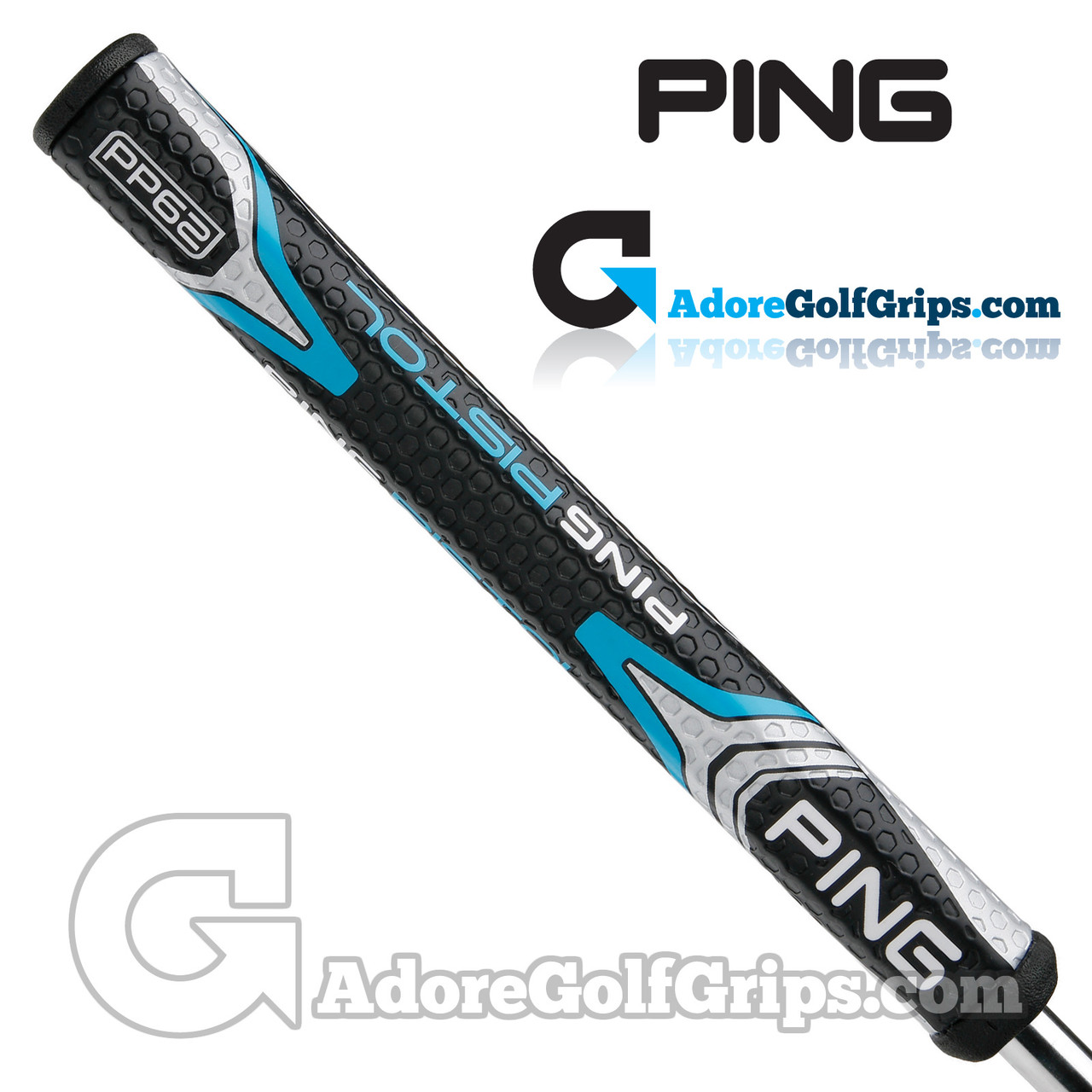 Ping PP62 Midsize Pistol Putter Grip - Black / Blue / Silver