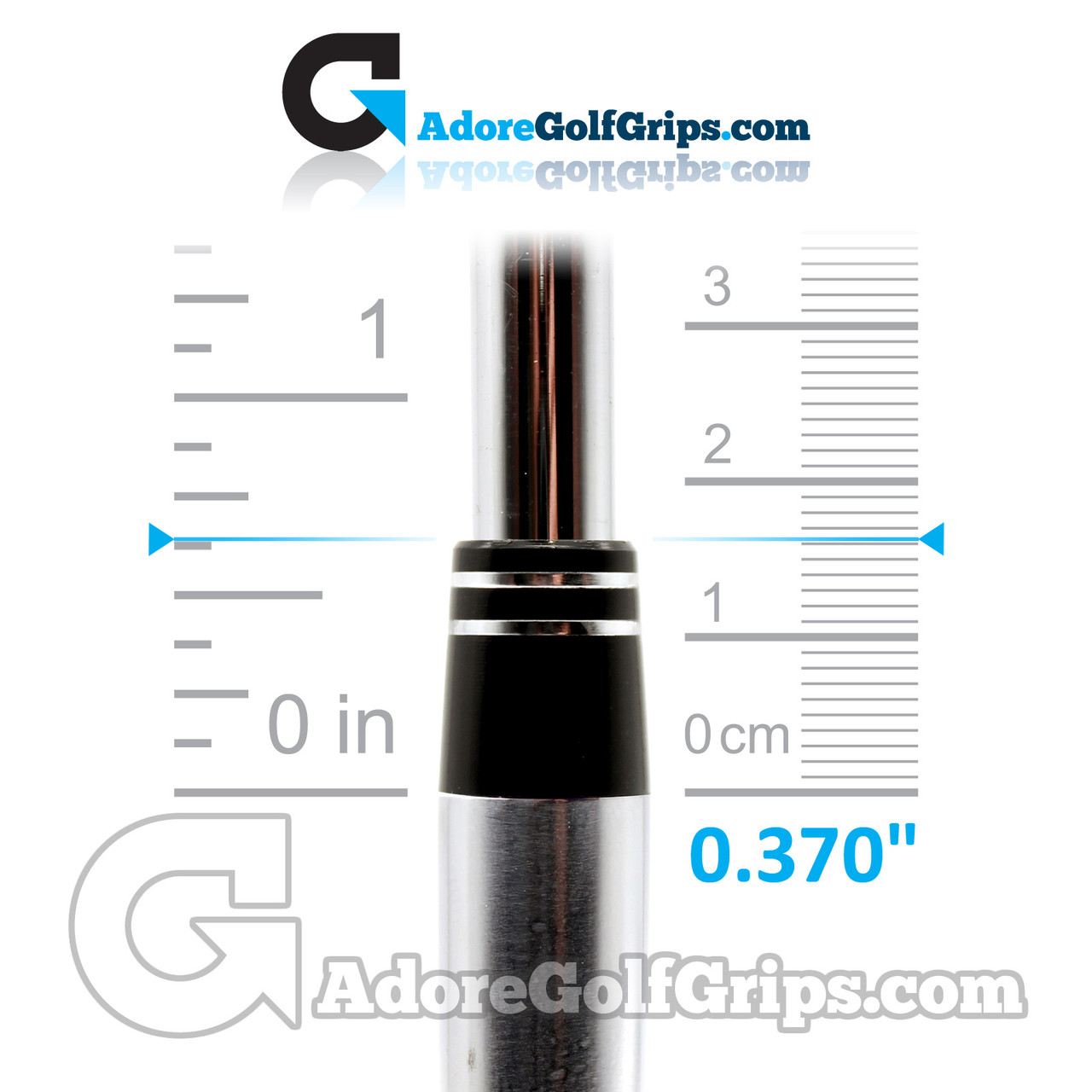 Iron Ferrules Double Ring 0.370" (16.20mm Length) - Black / Silver (12 ...