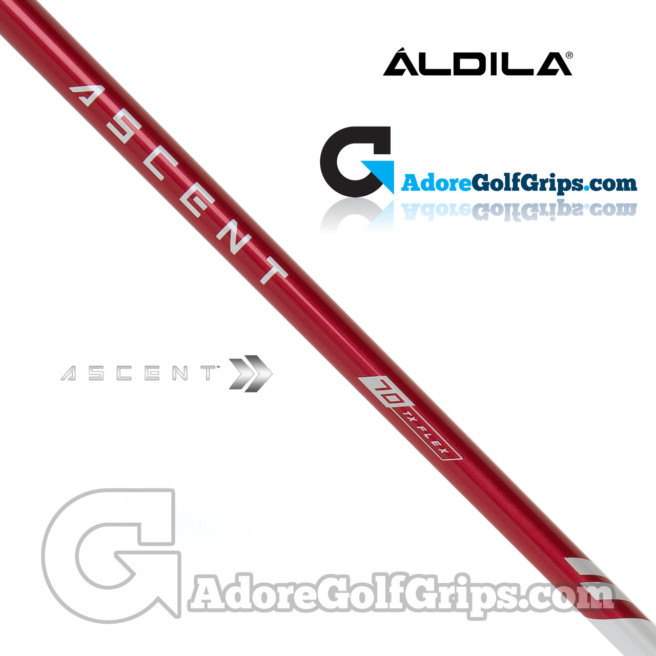 Aldila Ascent Red 60 Wood Shaft (65g-69g) - 0.335" Tip - Red / White