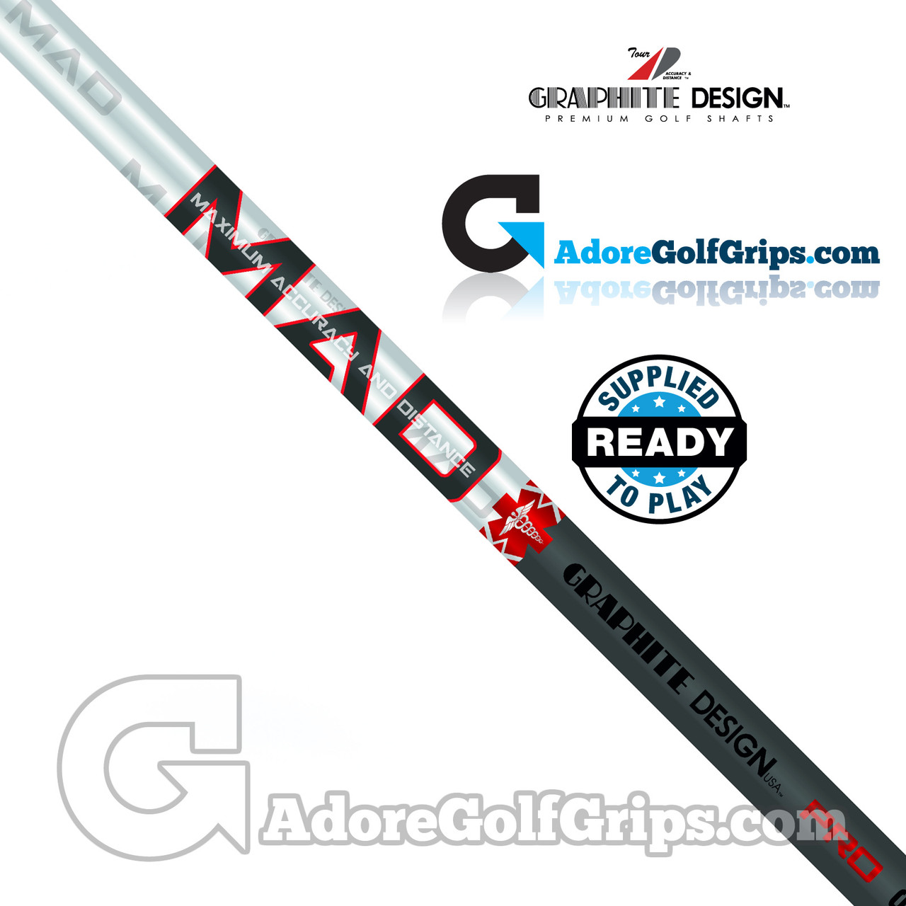 Graphite Design MAD Pro 65 Wood Shaft (67g-69g) - 0.335" Tip - Black ...