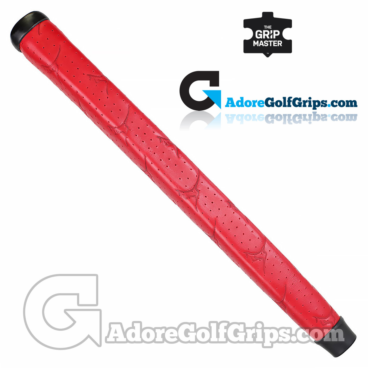 The Grip Master Dancing Roo Leather Midsize Pistol Putter Grip - Red