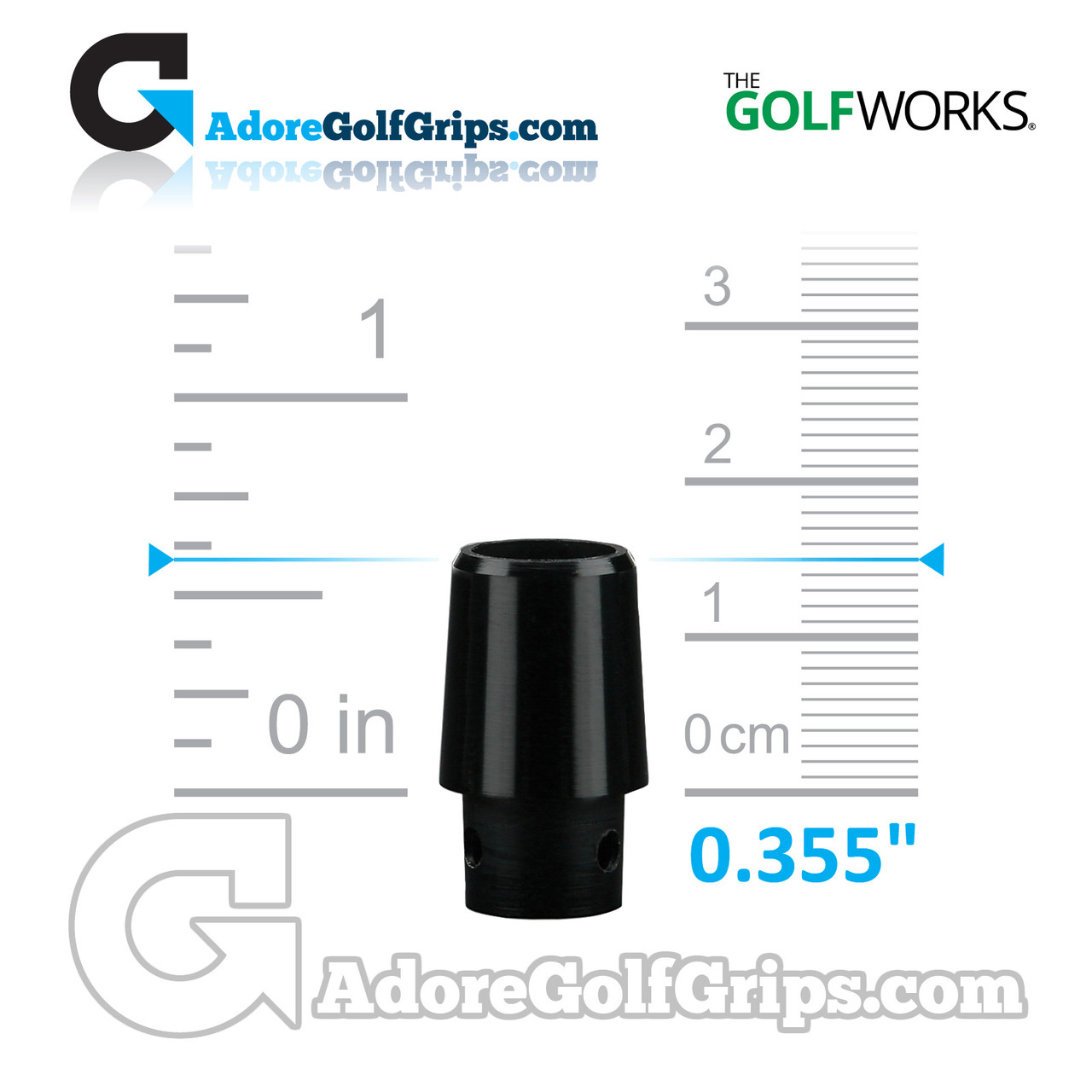 The GolfWorks Universal Ping Iron Ferrules Collared Taper Tip 0.355 ...