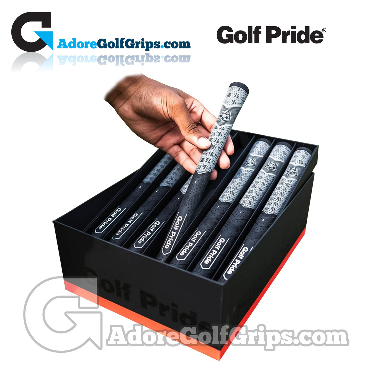 Golf Pride MCC Plus 4 Stephen Curry Limited Edition Grip Kit - Black / Grey