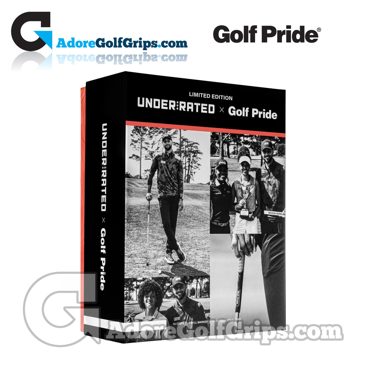 Golf Pride MCC Plus 4 Stephen Curry Limited Edition Grip Kit - Black / Grey