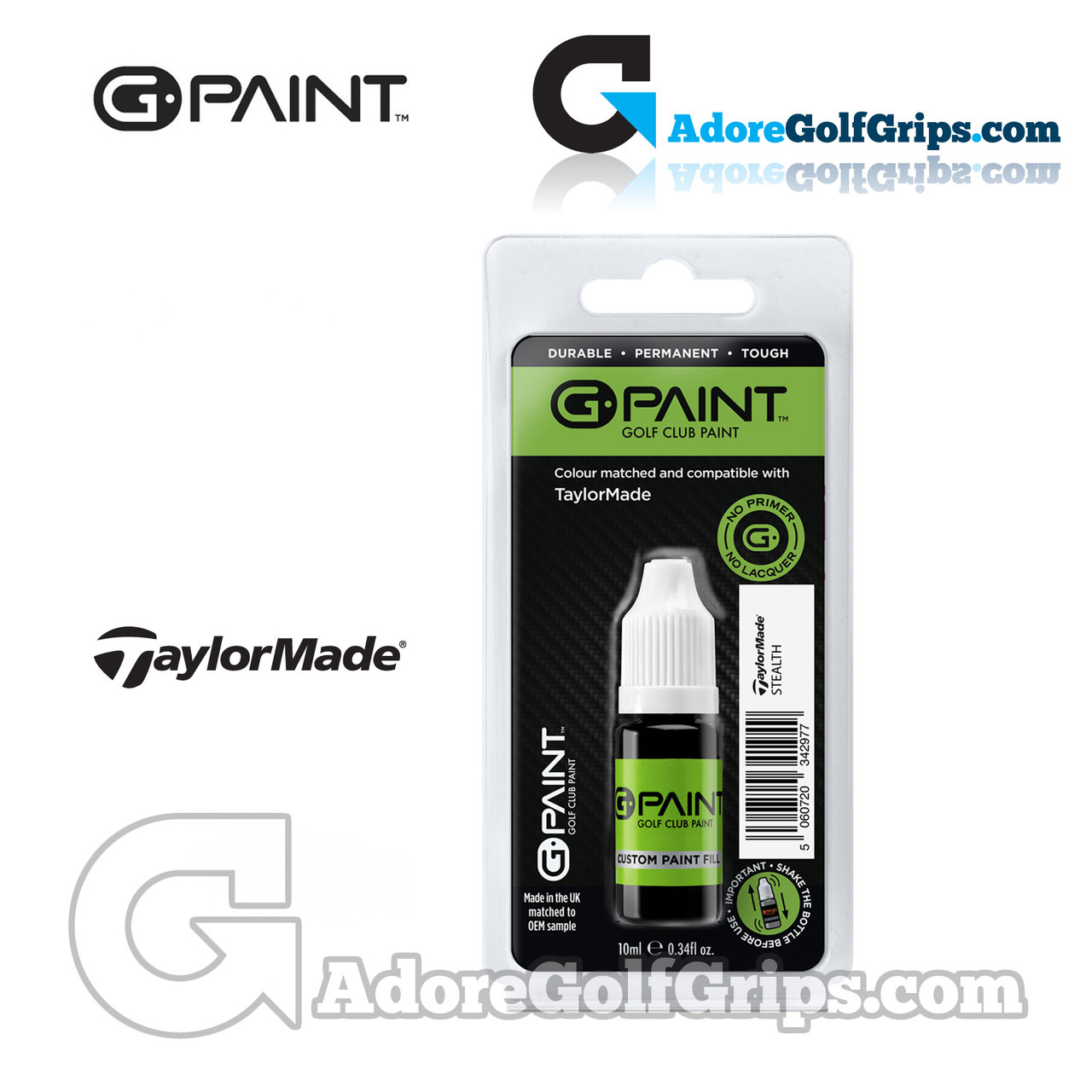G-Paint Custom Golf Club Paint Fill Bottle - TaylorMade Woods (Stealth ...