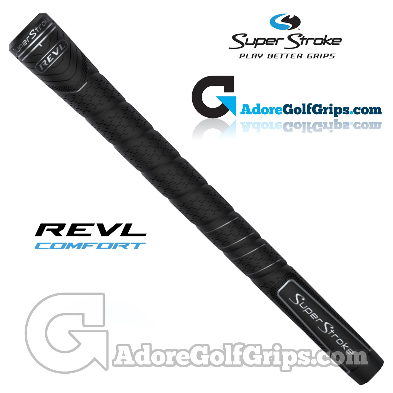 SuperStroke REVL Comfort Wrap Jumbo Grips - Black