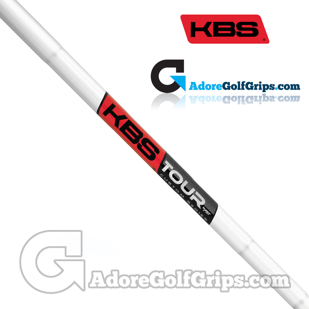 KBS Tour Custom Wedge Shaft (110g-130g) - 0.355" Tip - White / Red Label