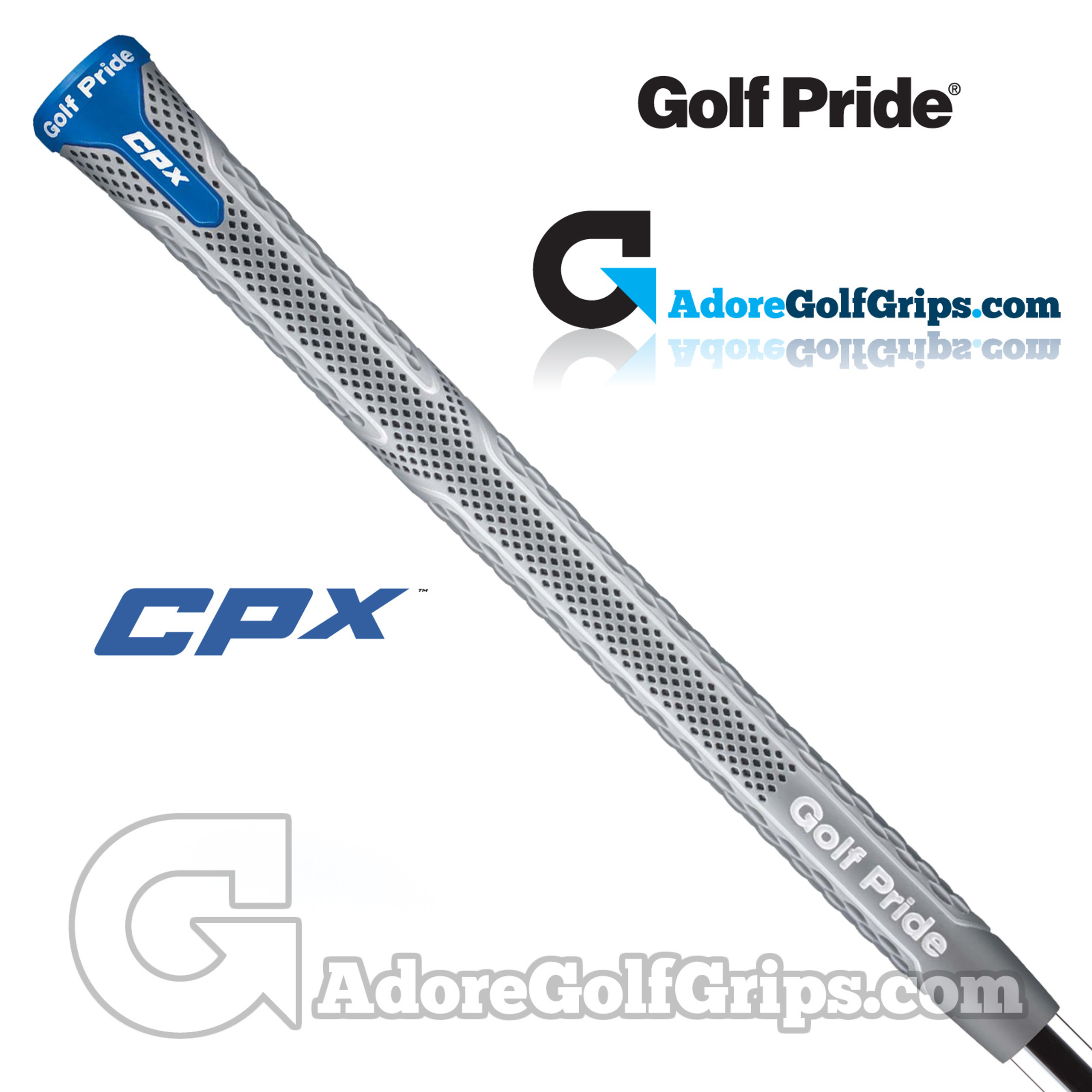 Golf Pride Cpx Midsize Grips Grey Blue