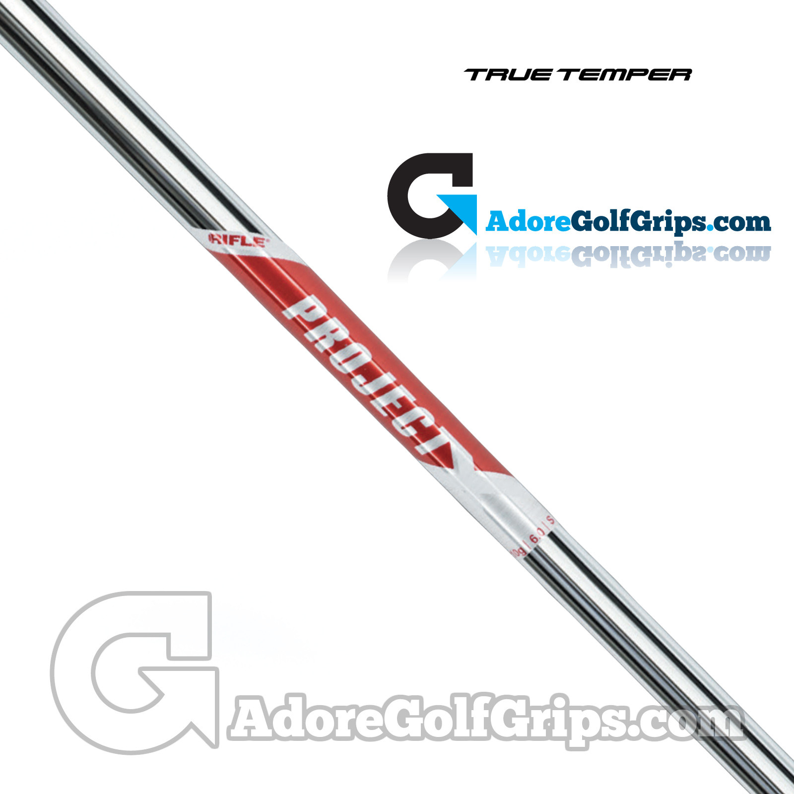Project X Red Iron Shaft (110g-120g) - 0.355" Taper Tip - Chrome